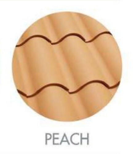 S Type Clay Roof Tile Peach Terracotta Roofing Mediterranean (CUT PIECE ...