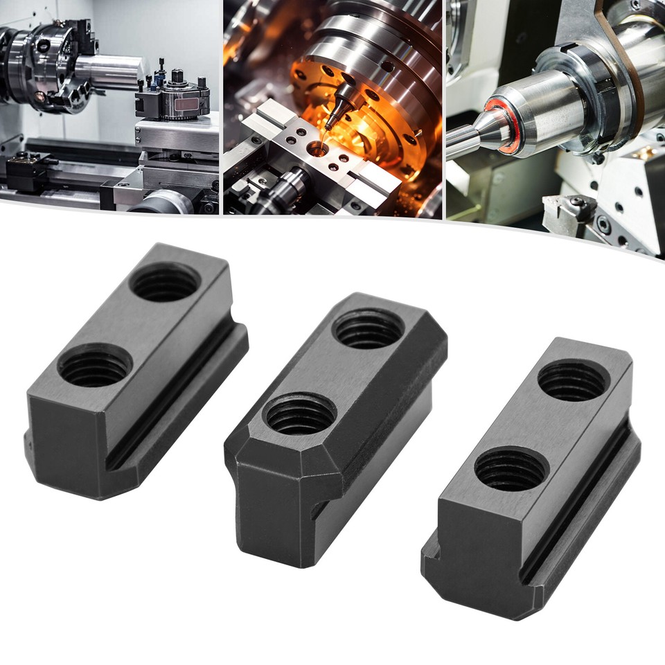 JAWS T NUT 3 PCS SET FOR 8" HYDRAULIC 3-JAW HOLLOW CHUCK T-NUTS | eBay