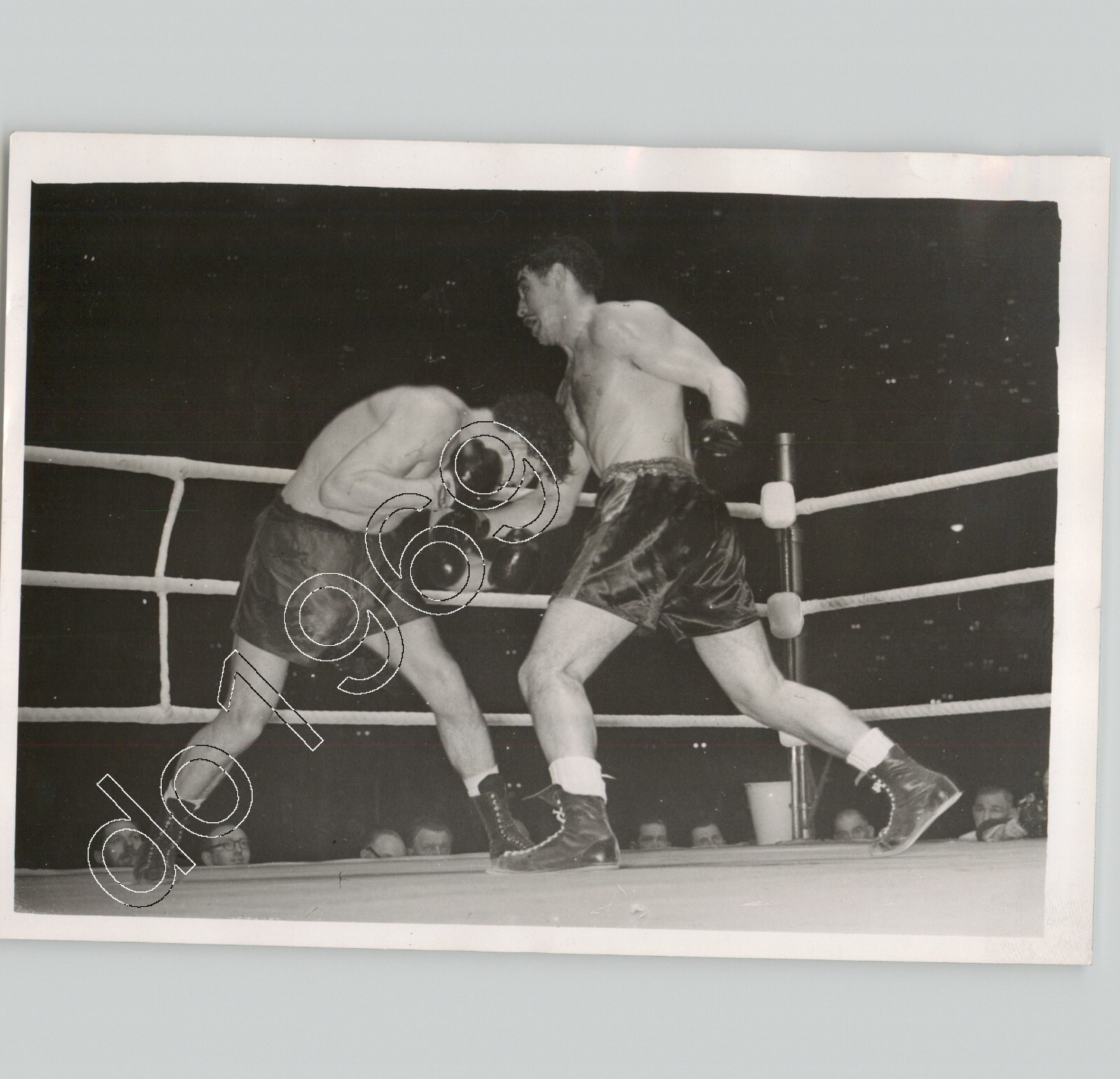 VINTAGE BOXING JOHNNY WILLIAMS vs Jack Gardner LONDON 1952 Press Photo ...