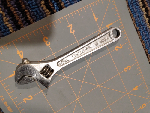 old usa made plumber hvac mechanic 4 in wizard adjustable wrench ...