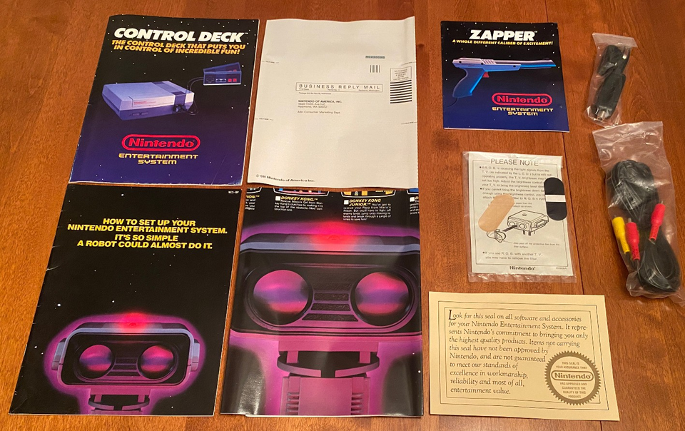MATCHING SERIAL Deluxe Set complete in box system rob robot nintendo ...