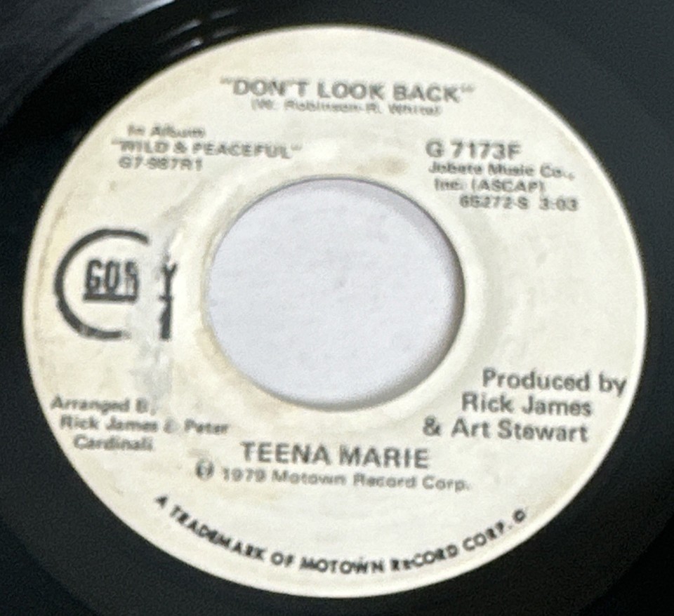 Teena Marie - Don't Look Back 7" Promo Soul Disco Vinyl Record EX / M ...