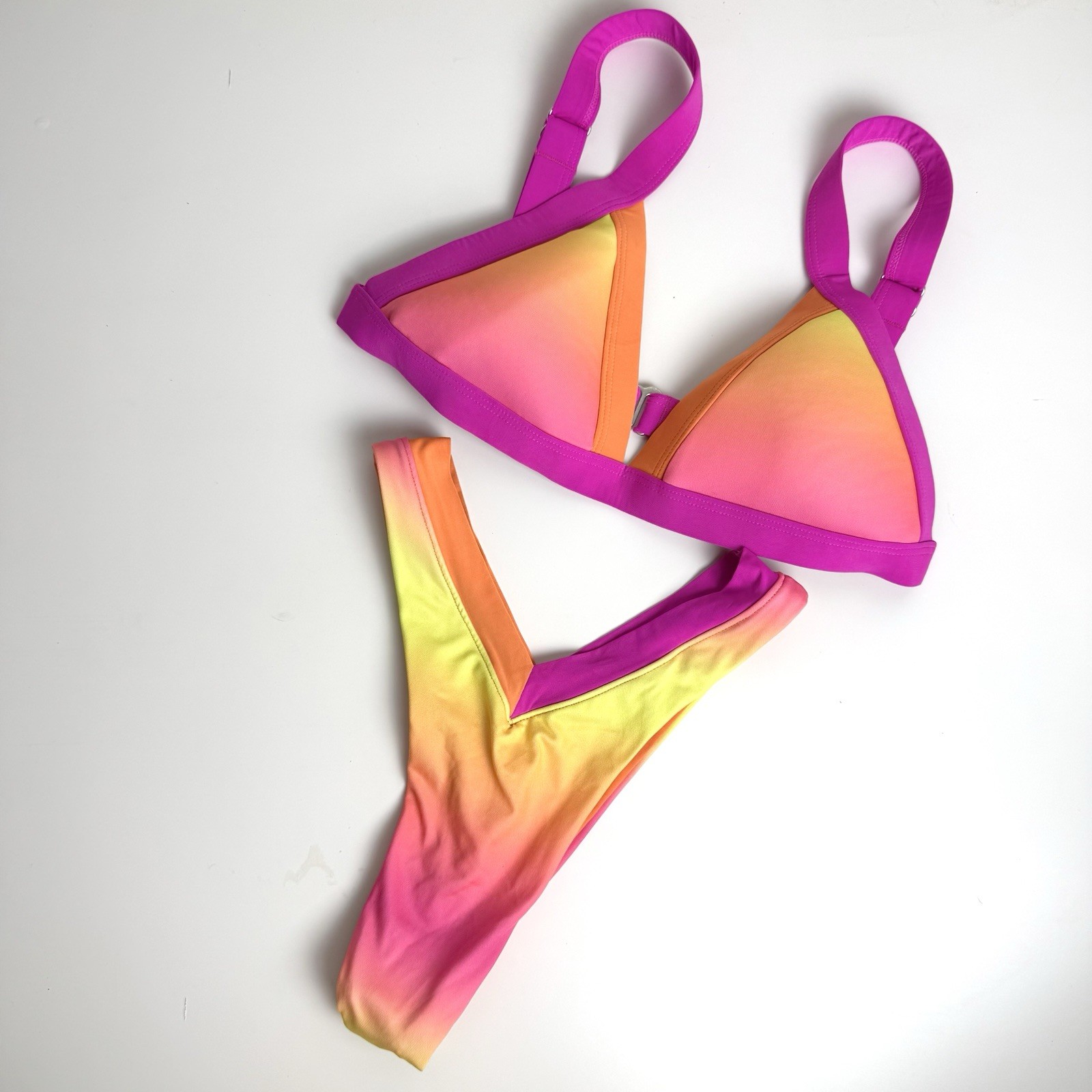 One One Jessie Bikini Neon Ombre Womens Small Beach R… - Gem