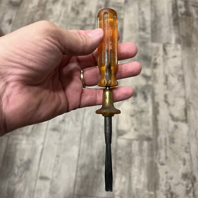 Vintage Orange Klein Tools/ VACO K-34 Slotted Screw Holding ScrewDriver ...