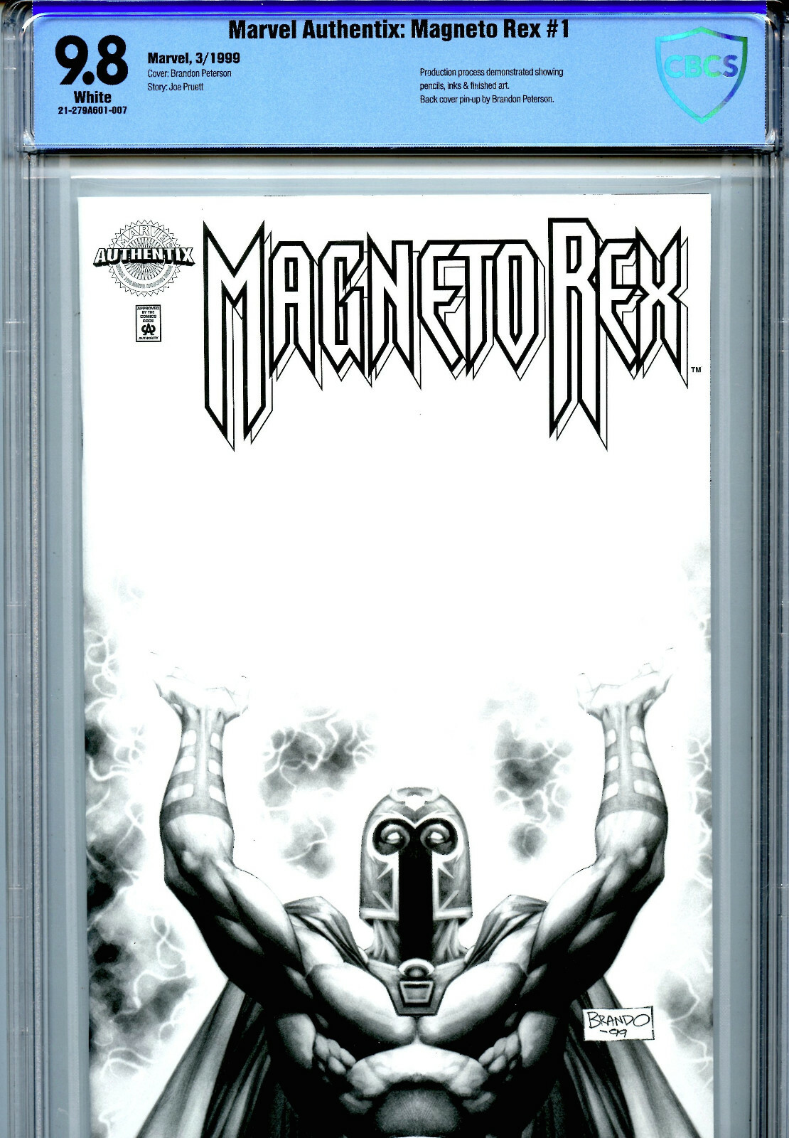 Marvel Authentix: Magneto Rex #1 (1999) Marvel CBCS 9.8 White COA | eBay