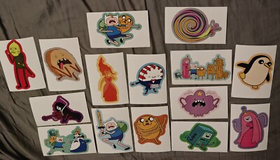 Adventure Time Stickers Cartoon Network Series 2 Full 15 Piece Set ...