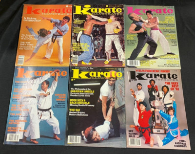 1980S'/90S' VINTAGE KARATE ILLUSTRATED MAGAZINE *RUN* SET/LOT (6) TANG ...