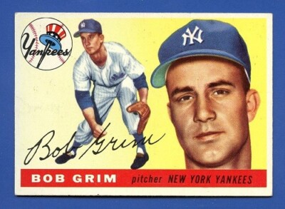 1955 Topps # 80 BOB GRIM RC NEW YORK YANKEES EX | eBay