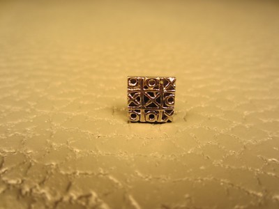 Vintage Tic Tac Toe White Gold Plated Tie Tac or Lapel Pin | eBay