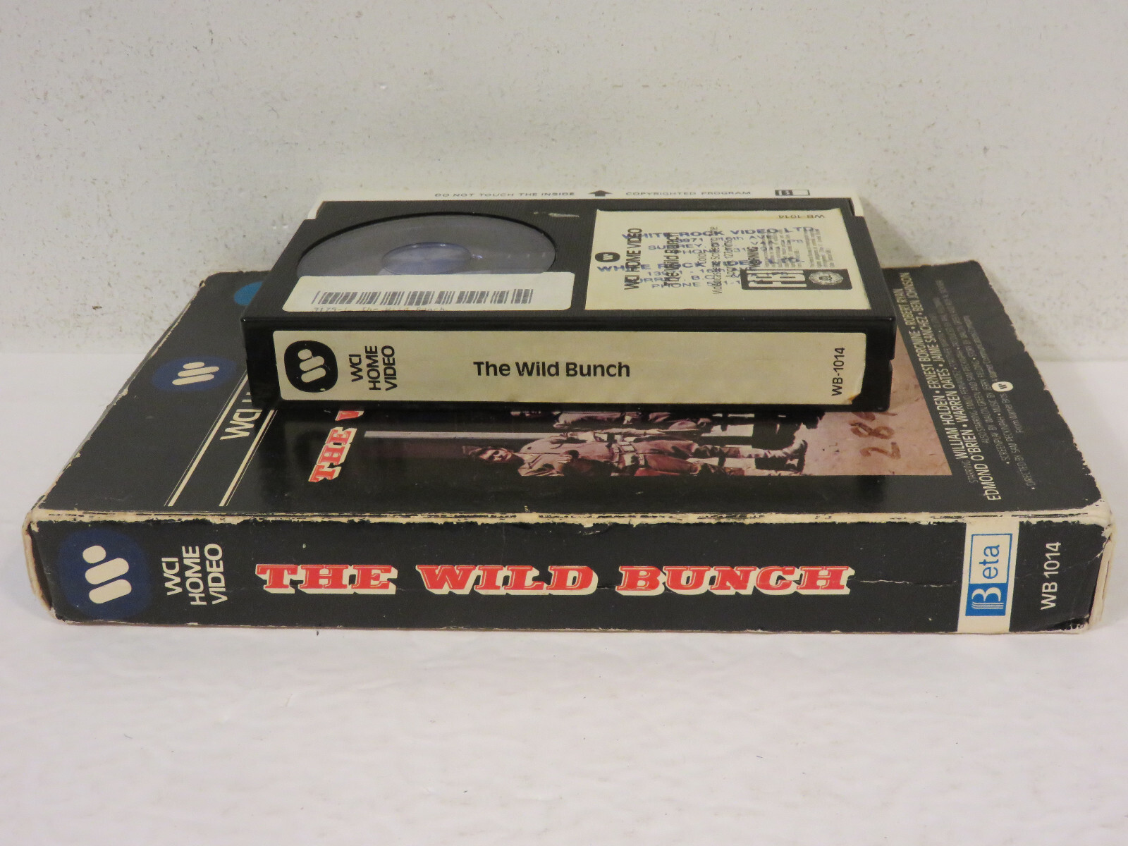 THE WILD BUNCH WCI WARNER BROS HOME VIDEO BETA BETAMAX NOT VHS BIG BOX ...