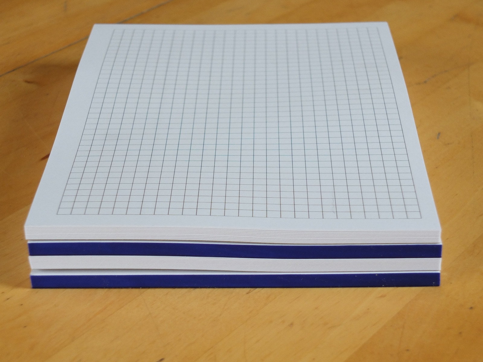 50 Notizblöcke, Notizblock, Block DIN A5, blauverleimt, kariert, 50 ...