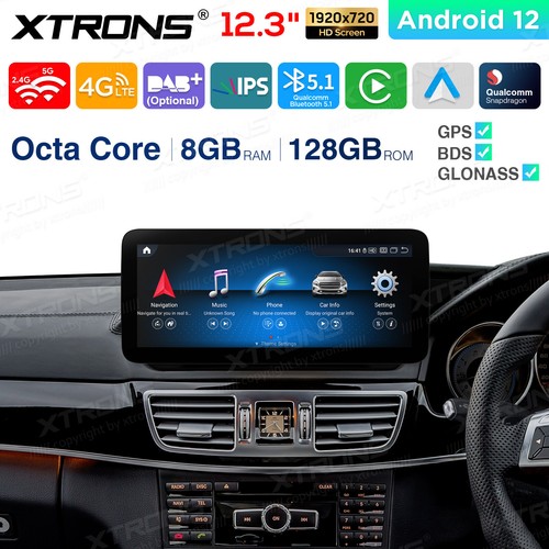 Car Play 12.3" Android 12 8-Core 8+128G Car Stereo GPS DAB+ For Benz E ...