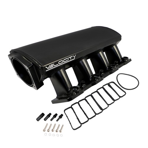 Velocity LS 102mm Fabricated Aluminum Angled Low Pro Sheet Metal Intake ...