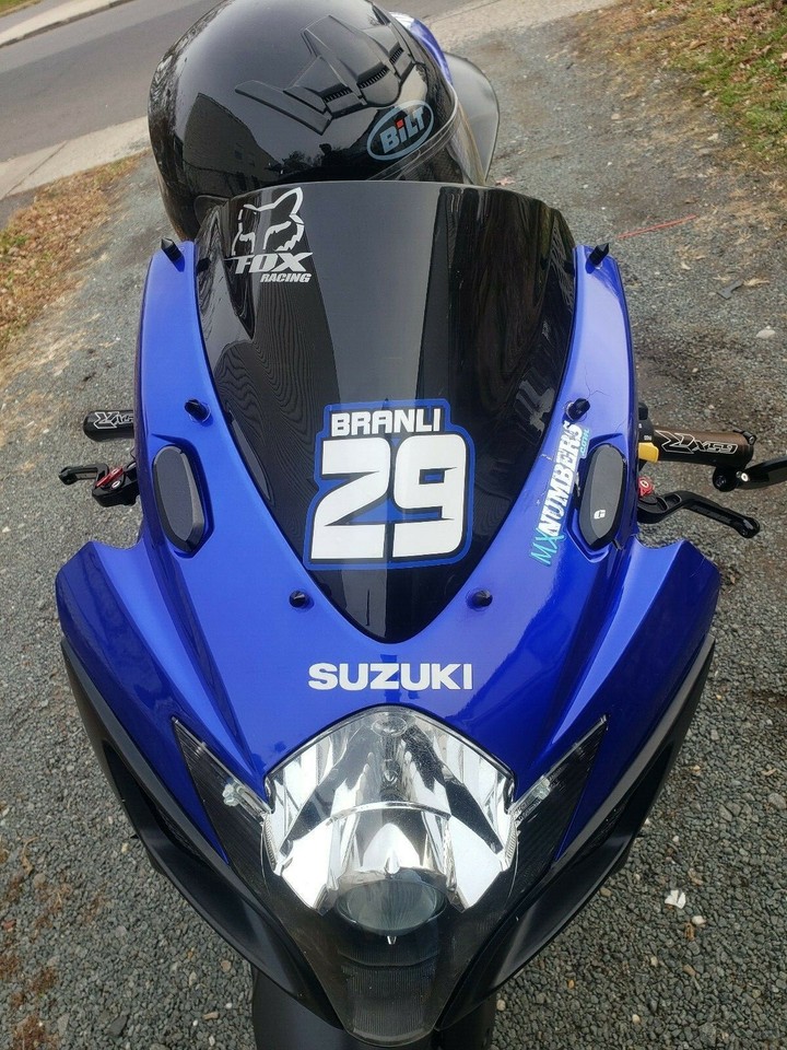 3 Custom Racing Number & Name Plate Decals 4 Colors SX MX ATV Go Kart ...