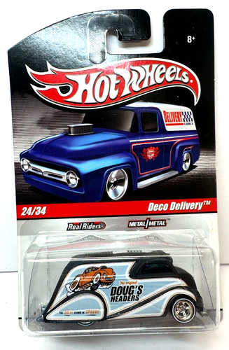 Hot Wheels 2009 Doug's Headers Deco Delivery Real Riders New On Card | eBay