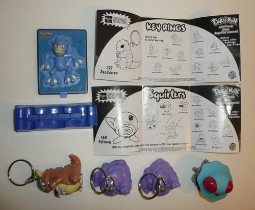 Pokemon Keychain Figures Lot - Tentacruel Kangaskhan Muk Burger King ...