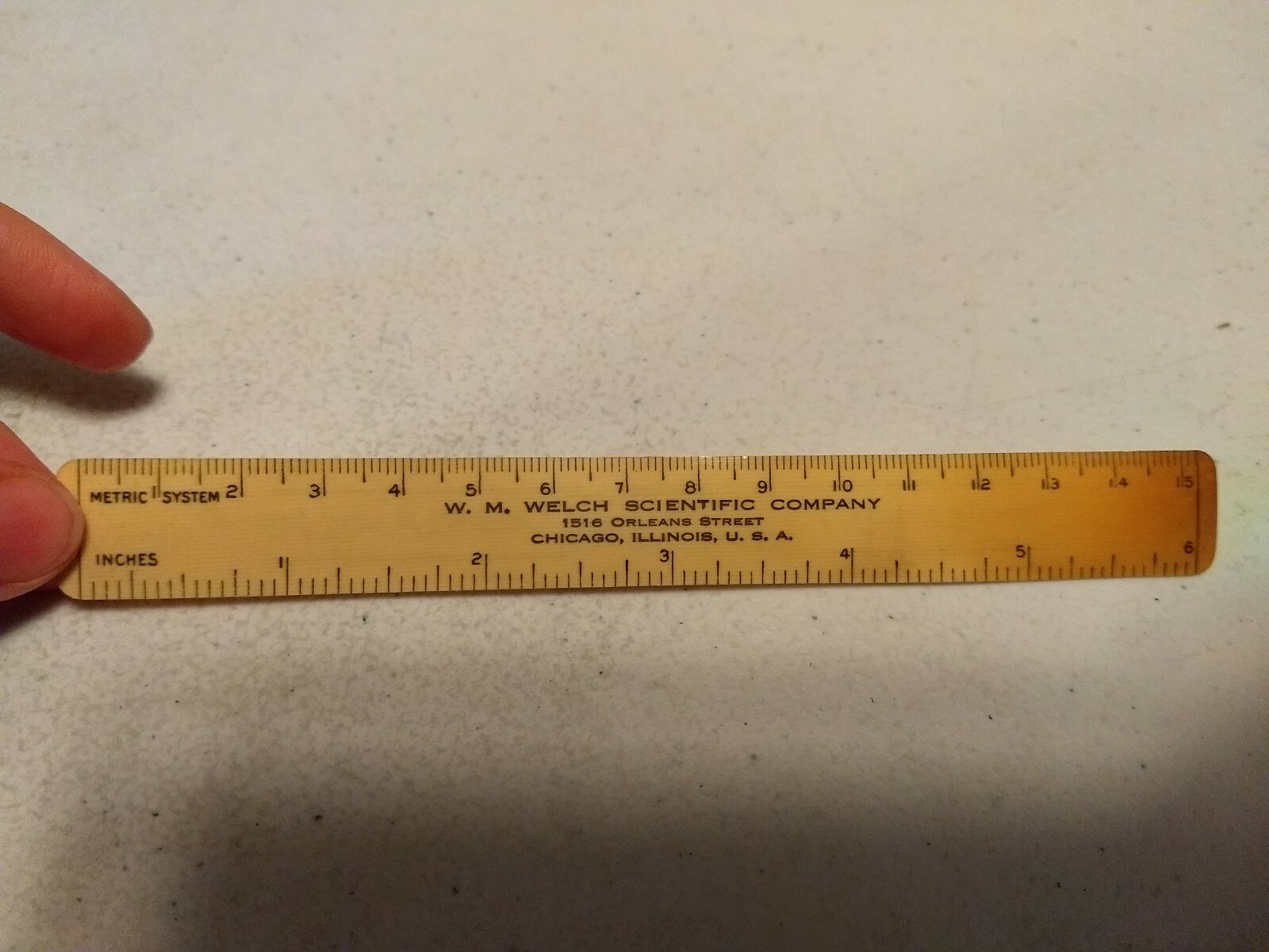 Vintage W. M. Welch Scientific Company Chicago IL Advertising Celluloid ...