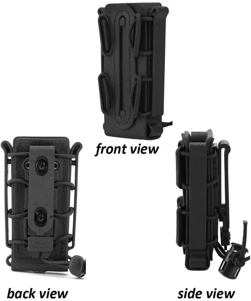 Tactical Molle Magazine Pouch for 5.56 7.62 9mm Pistol Rifle Mags ...