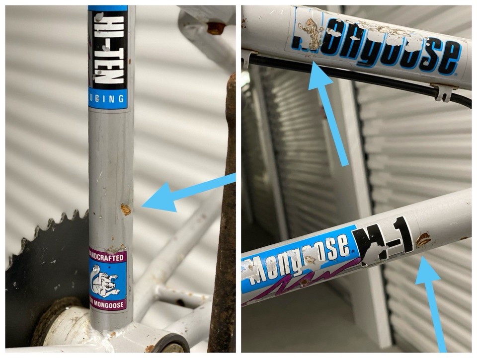 Vintage Mongoose M-1 Bmx Frame Set - Late 1980s Steel Looptail - Project Bike | eBay