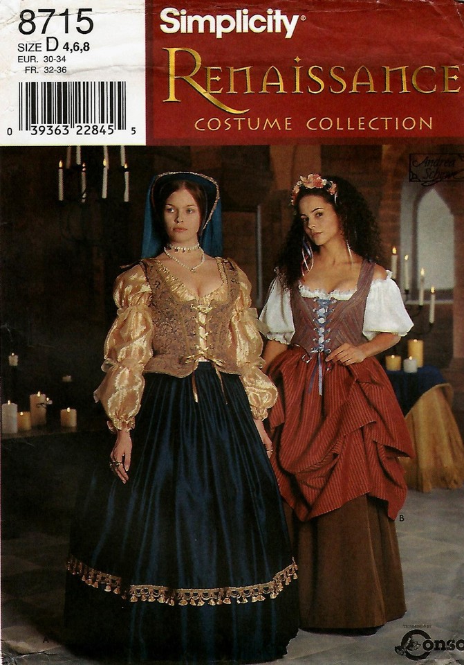 Simplicity Renaissance Sewing Pattern Your Choice Sizes Child/Mens ...