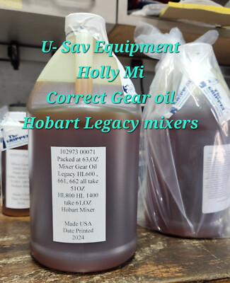 Hobart legacy Correct Mixer Oil HL600 HL662 HL661 Transmission gear box ...