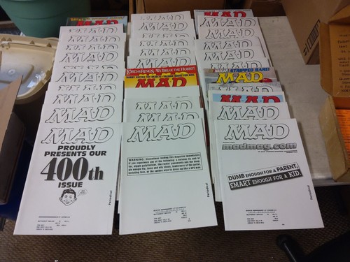 Mad magazine 30 issue lot #37 400s 400-435 checked complete 2000-2003 ...