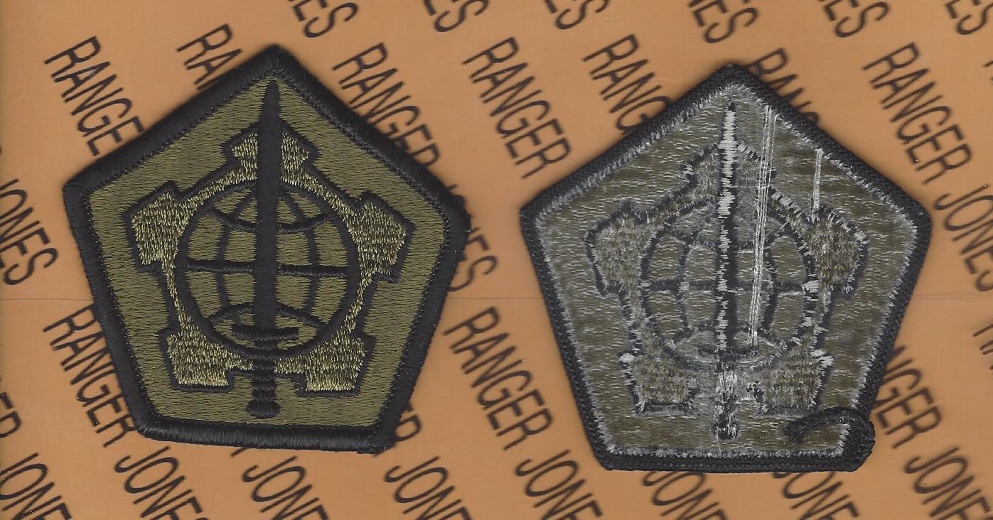 US Army Military Personnel Center OD Green & Black BDU uniform patch m ...