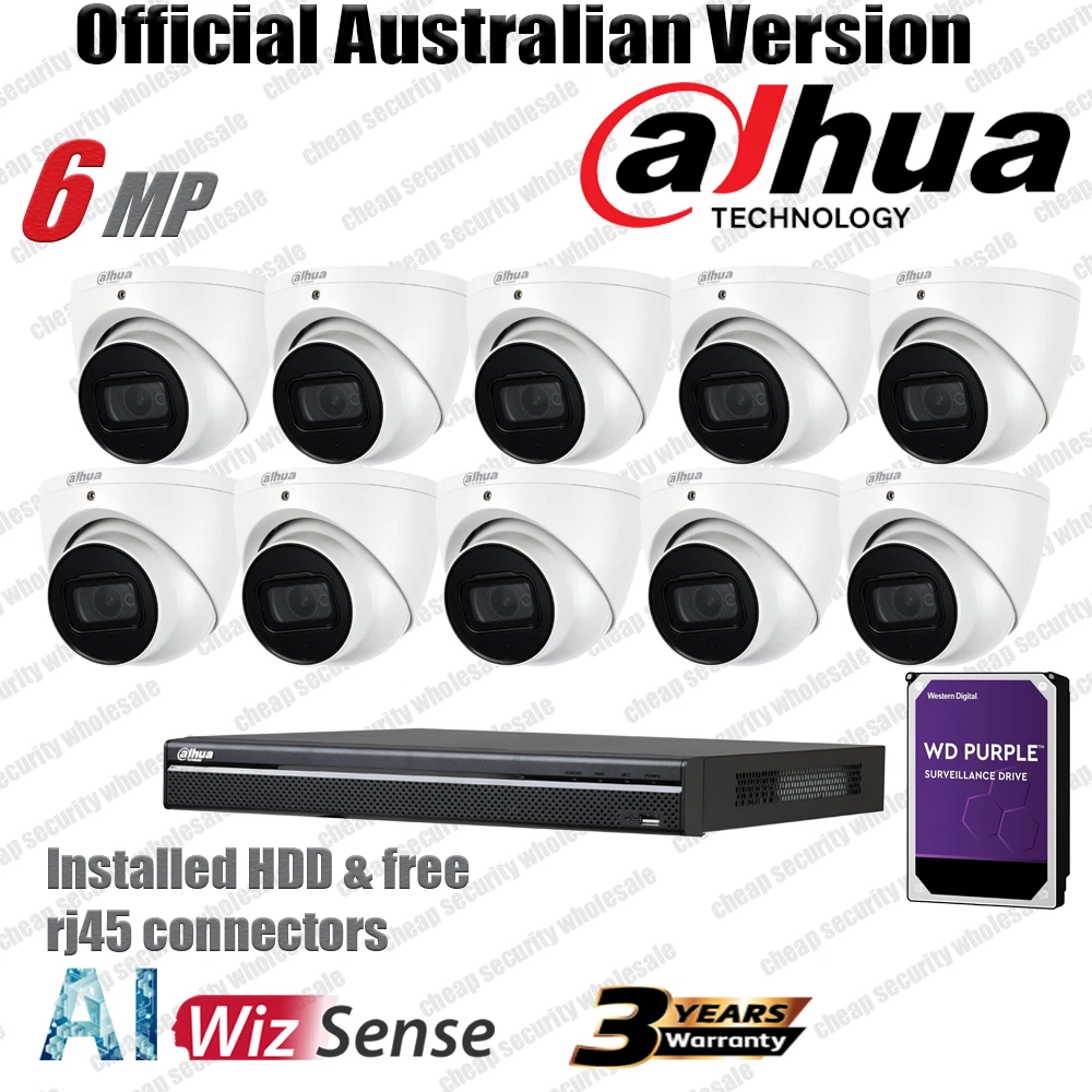 Dahua 8mp 4k 4ch Ip Nvr 1tb Hdd 4x Motorised Dome Security 56 Off