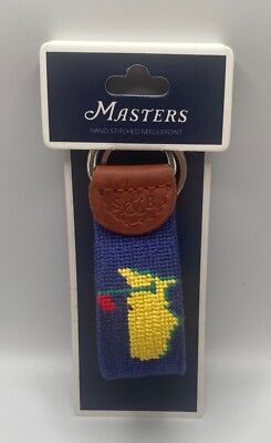 2025 Masters Smathers and Branson Needlepoint Keychain FOB Augusta Navy ...