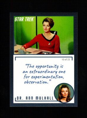 2020 STAR TREK TOS ARCHIVES & INSCRIPTION DR ANN MULHALL #68 VARIATION ...
