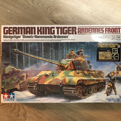 Tamiya 1/35 Model Tank German King Tiger II Königstiger Ardennes Front ...