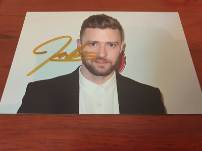 Autographe / autograph / autógrafo original de Justin Timberlake sur ...