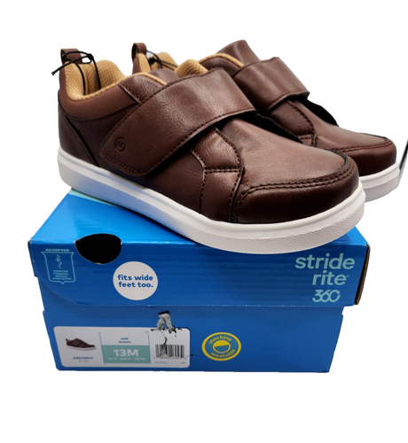 New STRIDE RITE 360 COLE Brown Sneakers Walking Shoes Kids size 13M | eBay