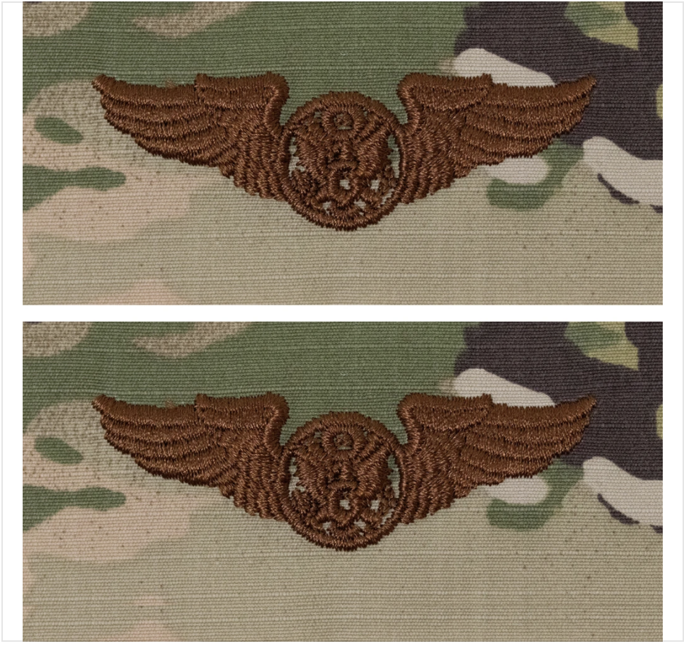 GENUINE U.S. AIR FORCE EMBROIDERED BADGE: BASIC AIRCREW - EMBROIDERED ...