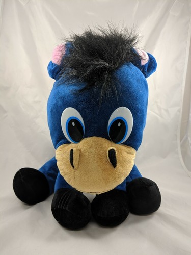 Blue Donkey Mule Plush 14 Inch Ideal Toys Direct Stuffed Animal toy | eBay