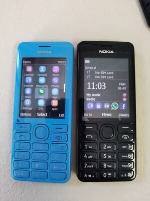 Nokia Asha 206 Dual SIM - black (Unlocked) Cellular Phone | eBay