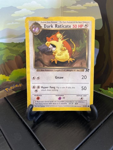 Dark Raticate 51/82 - Team Rocket - Common - Pokemon Card TCG - HP/DMG ...