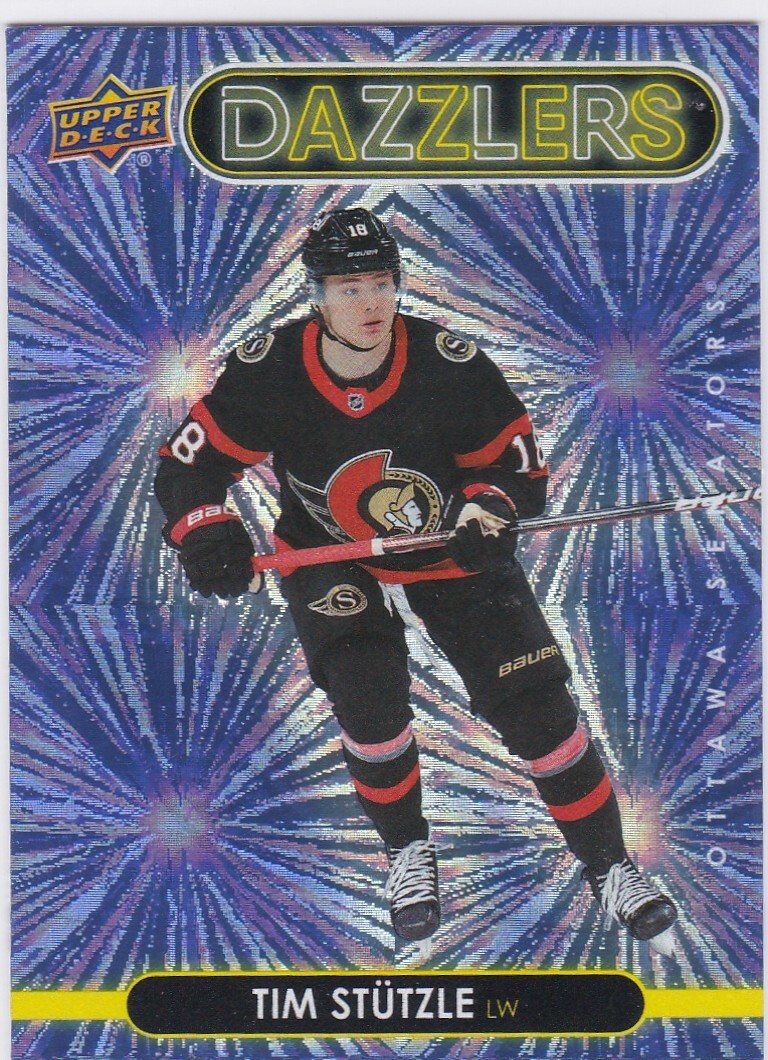 2021-22 Upper Deck Series 1 Tim Stutzle Dazzlers Purple #DZ-33 - SP ...
