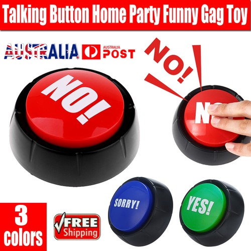 Bullshit No Sorry Yes Sound Talking Button Home Party Funny Gag Toy YA ...