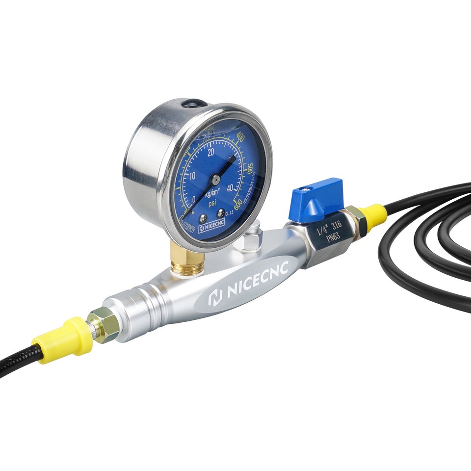 NICECNC Shock Nitrogen Regulator Fill Kit w/ No Loss Chuck with 600psi ...