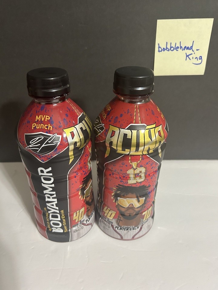 Limited Edition Ronald Acuna Jr. MVP Punch Body Armor Bottle New | eBay