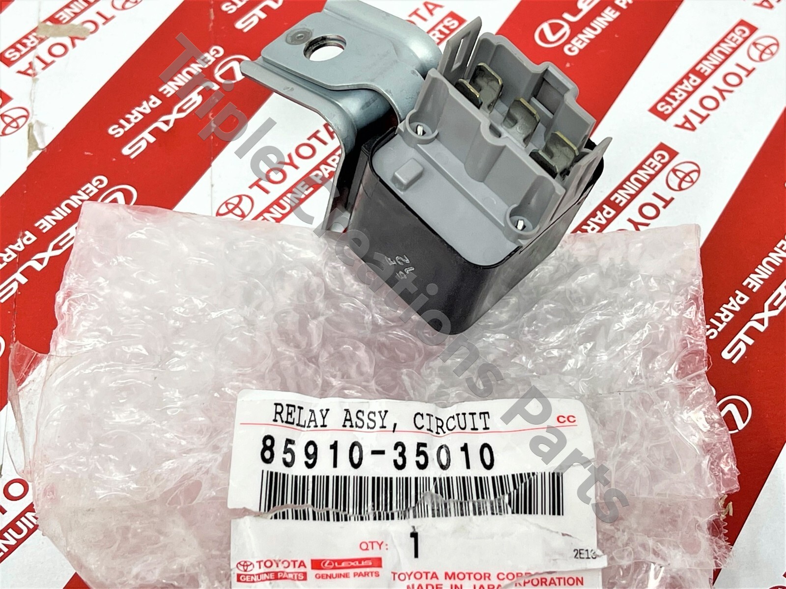 8591035010 GENUINE Toyota RELAY ASSY, CIRCUIT OPENING (FOR EFI) 85910 ...