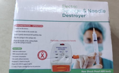 Electric Needle Cutter and Syringe Destroyer, Low Power Consumption ...