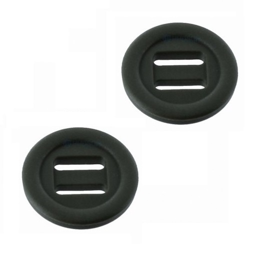 2 X SLOTTED CANADIAN MILITARY STYLE BUTTONS, BAR BUTTONS, ARMY SMOCK ...