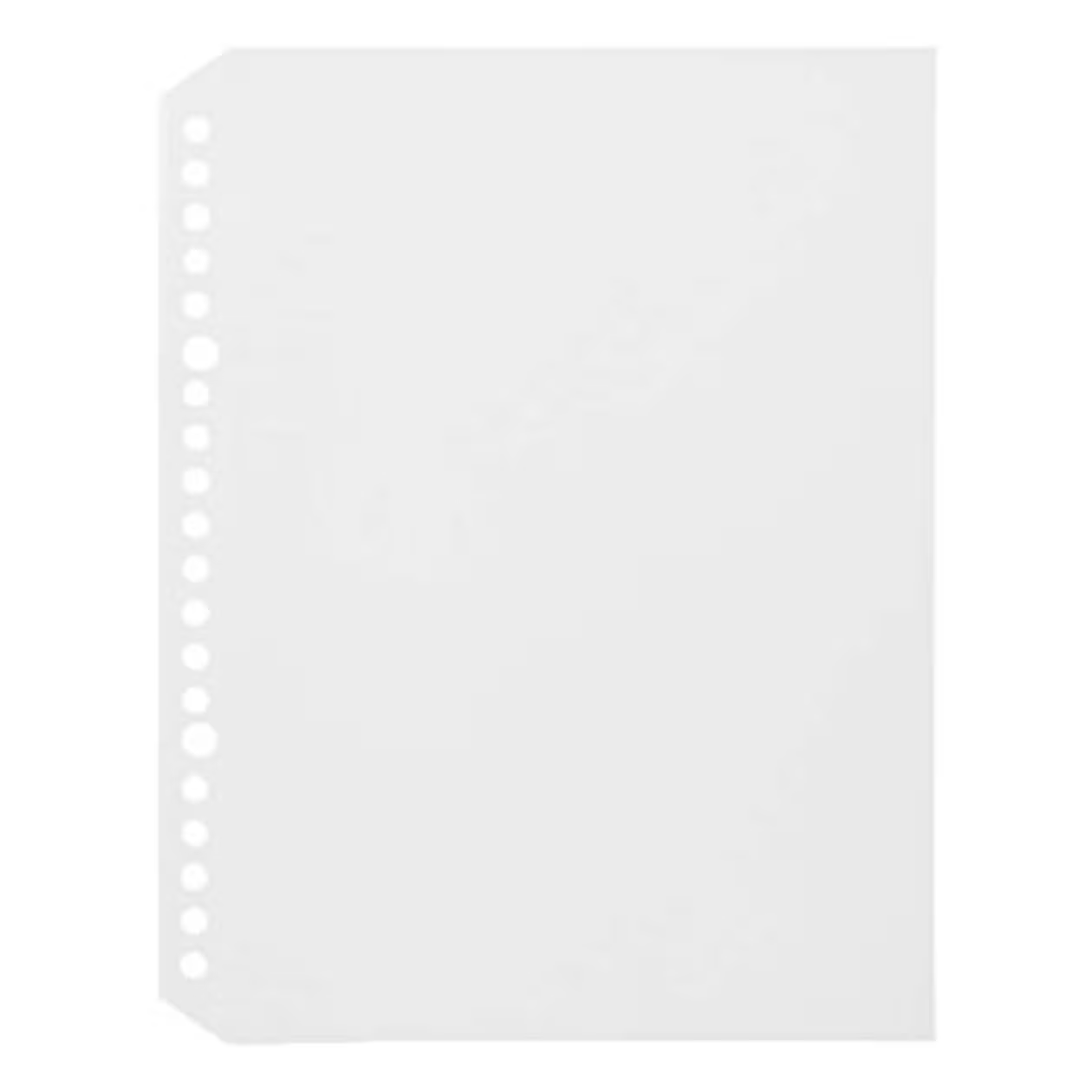 MUJI refill clear pocket A5, 20 holes, 10 sheets | eBay