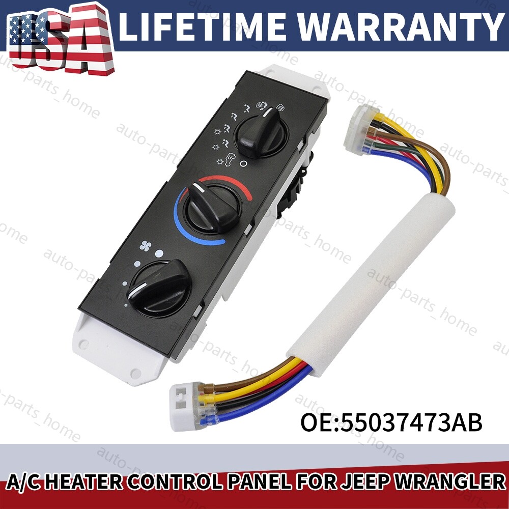 For Jeep Wrangler 99-04 Heater Heat Fan Climate Control Switch w/ AC ...