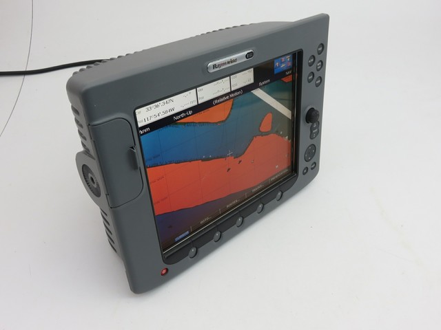 Raymarine E120 Fishfinder Radar GPS Chartplotter MFD Display 2 Units ...