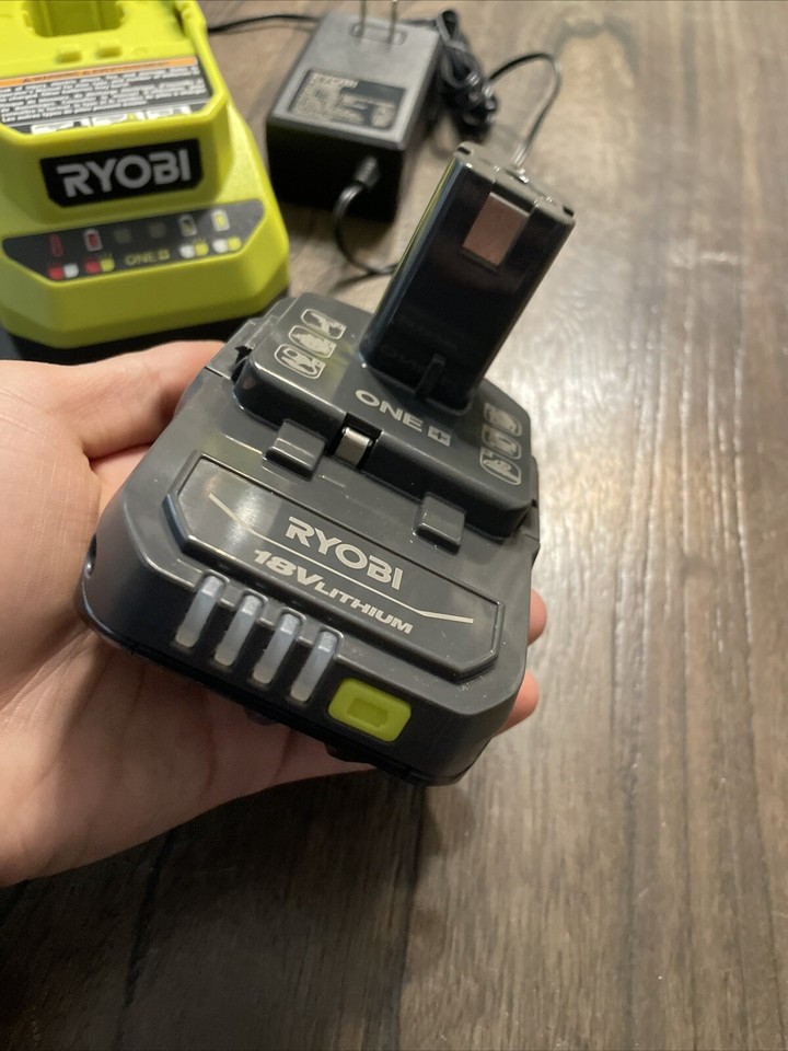 RYOBI 18V Lithium-Ion P190 PBP006 2AH Battery and PCG002 Charger Kit ...