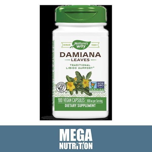Damiana Feuille (Turnera Diffusa) 400mg 100 Veg Capsules Énergie ...