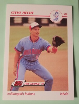 1991 Line Drive AAA #186 Steve Hecht - Indianapolis Indians | eBay
